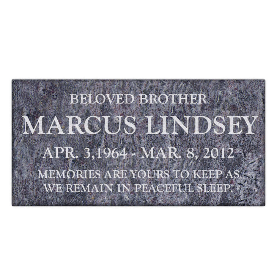 24″ x 12″ x 4″ Flat Cemetery Headstone Grave Marker For Sale ...