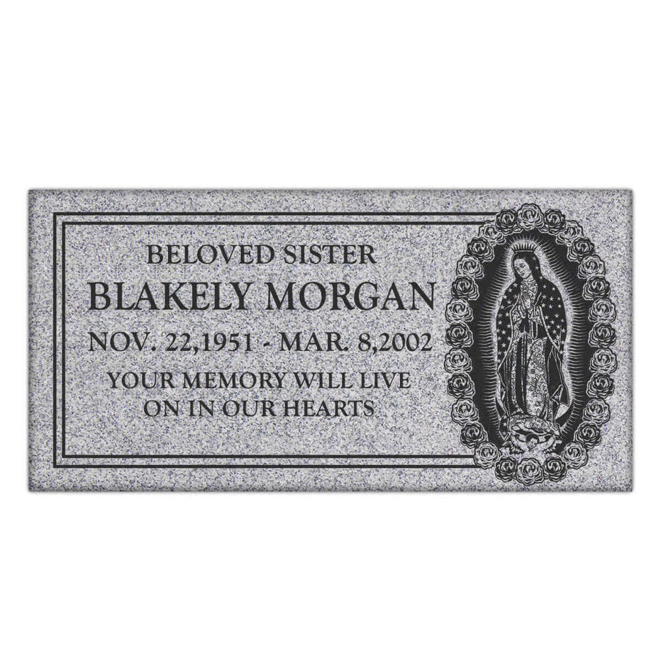 24″ x 12″ x 4″ Flat Cemetery Headstone Grave Marker For Sale ...