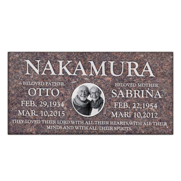 Single Headstones for Two Names | Signature Headstones