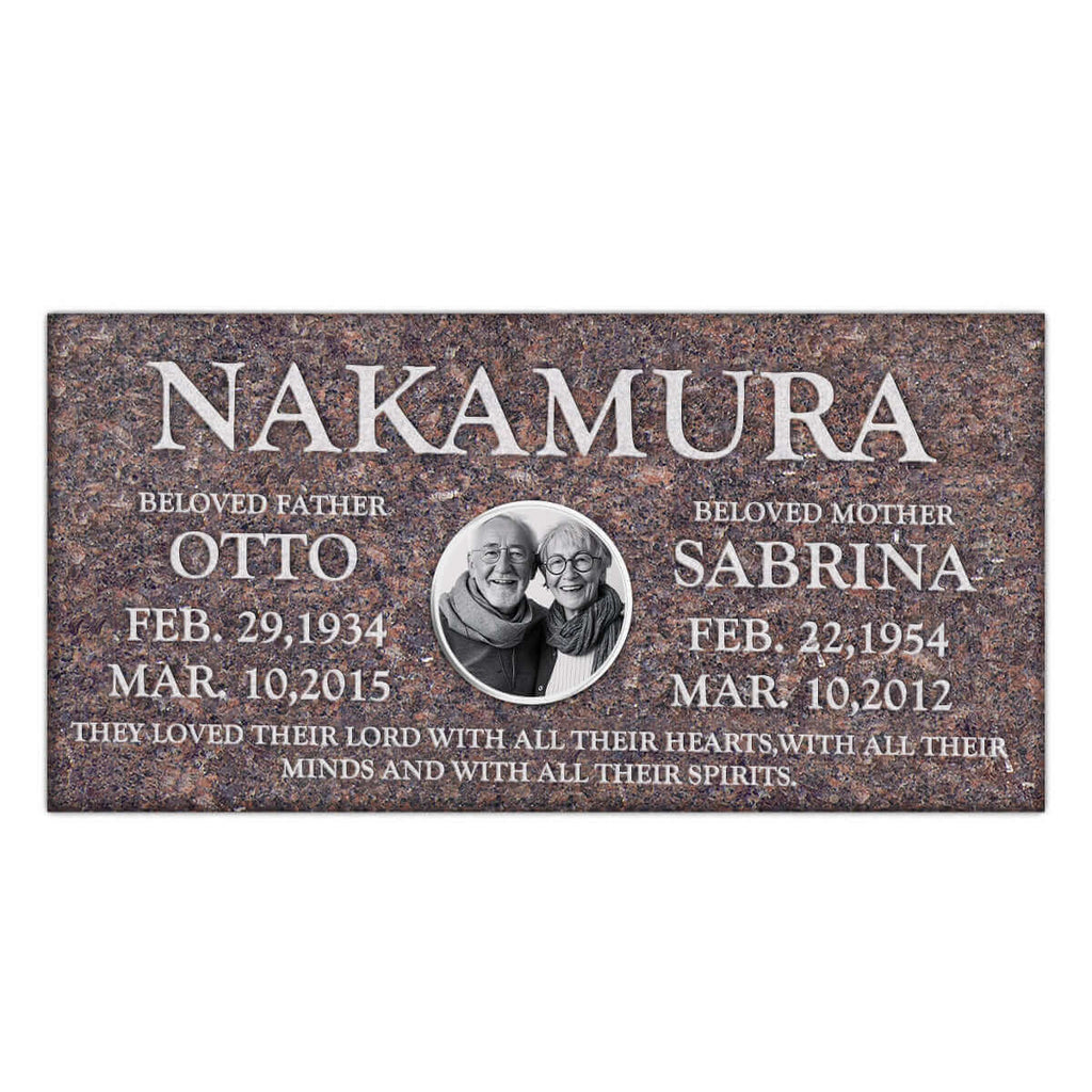 24″ x 12″ x 4″ Flat Cemetery Headstone Grave Marker For Sale ...